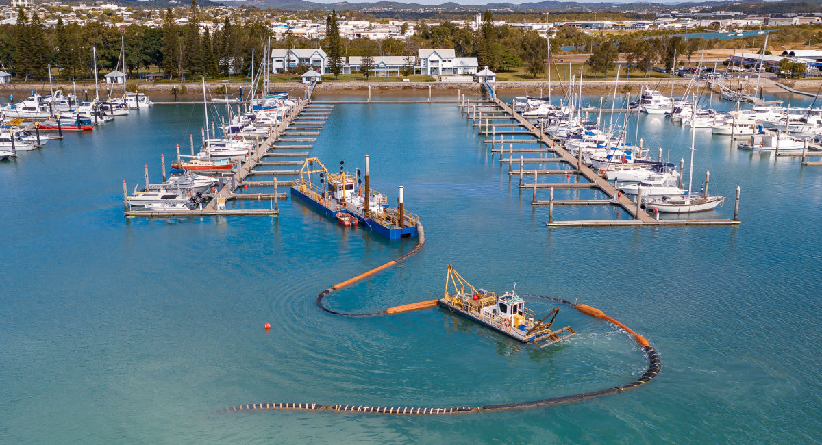 Gladstone Marina Maintenance Lustrum Dredging - Hall Contracting